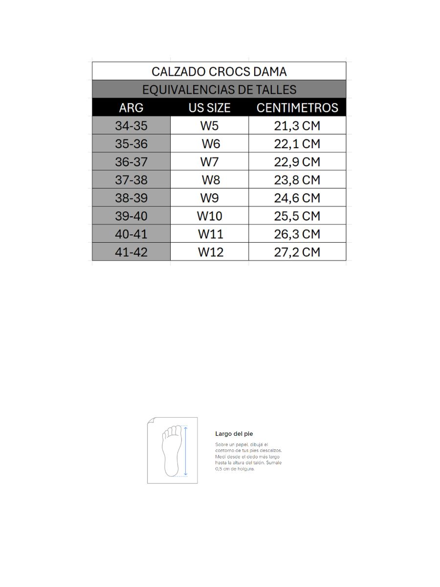 Crocs Tabla De Talles | atelier-yuwa.ciao.jp